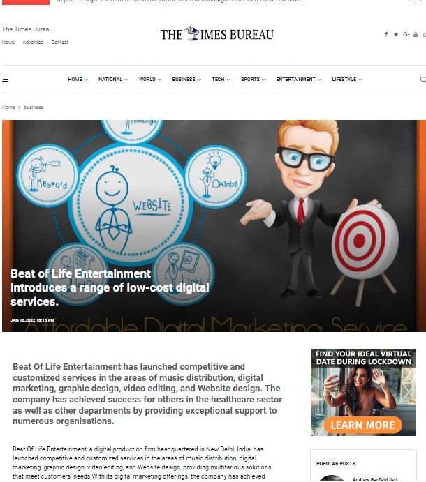The Times Bureau - Beat of Life Entertainment