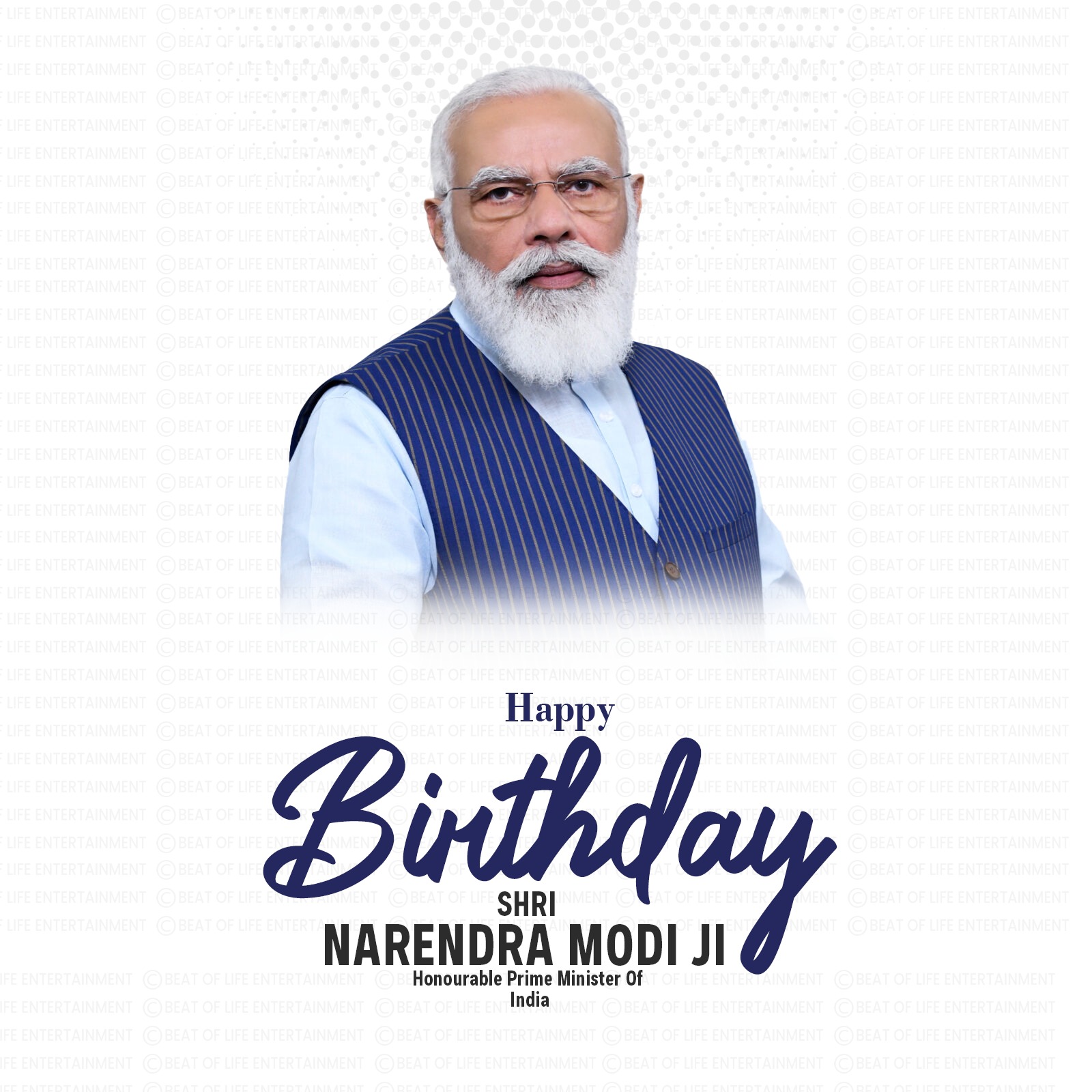 Narendra Modi Birthday Poster - Beat of Life Entertainment